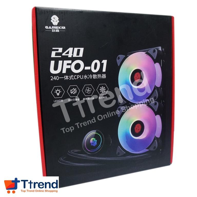 TGEARS GAMEKM 240 UFO-01 AIO Liquid CPU Cooler, Computers & Tech, Parts ...