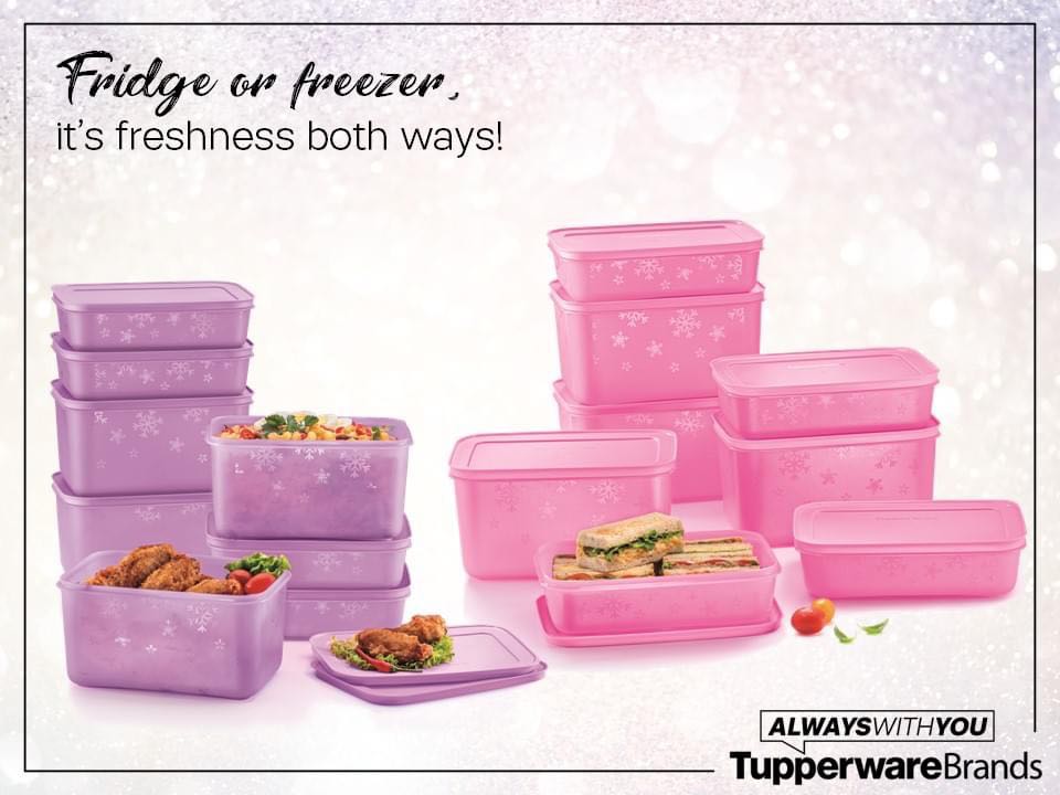 Tupperware Chill-Freeze Medium - Pink, TV & Home Appliances, Kitchen ...