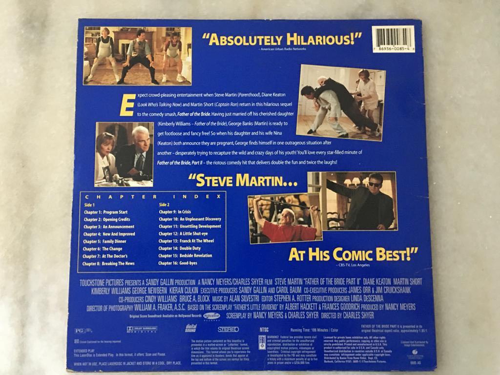Vintage laserdisc - Father of the Bride part II, Hobbies & Toys ...
