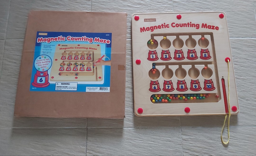 Lakeshore Magnetic Wooden Counting Maze, Hobbies & Toys, Toys & Games ...