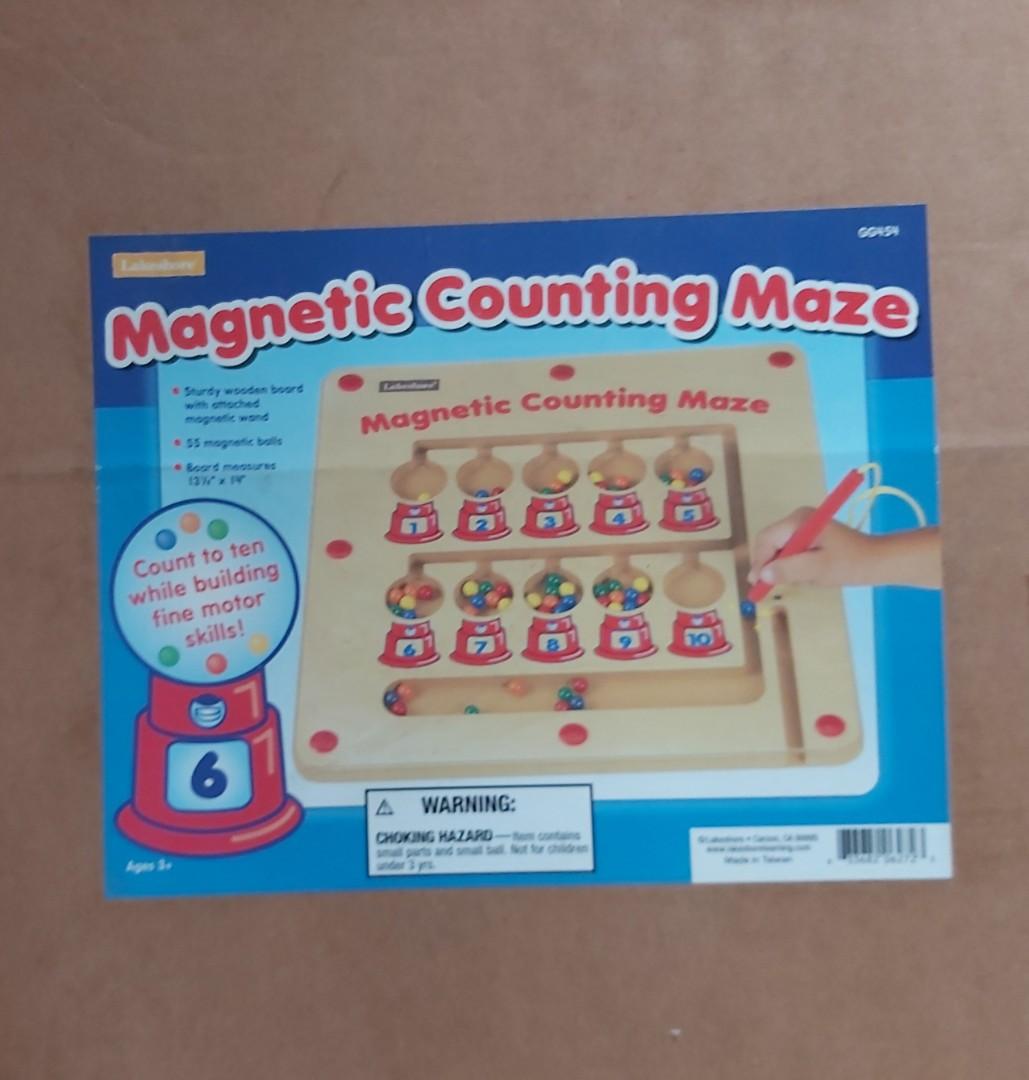 Lakeshore Magnetic Wooden Counting Maze, Hobbies & Toys, Toys & Games ...