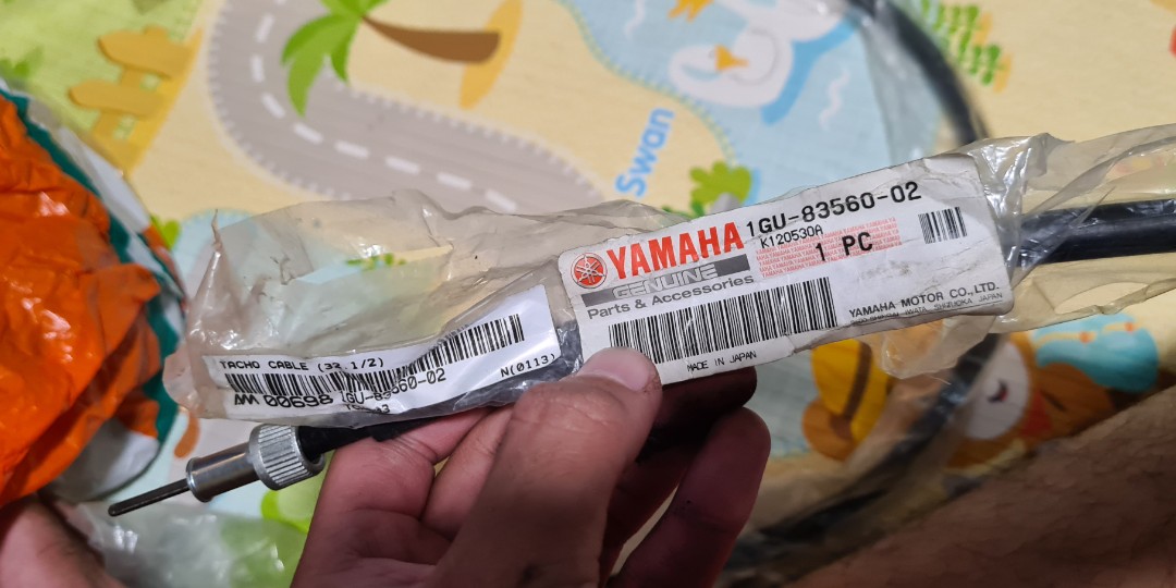 Yamaha RXZ 135 tachometer / rpm cable original, Motorcycles, Motorcycle ...