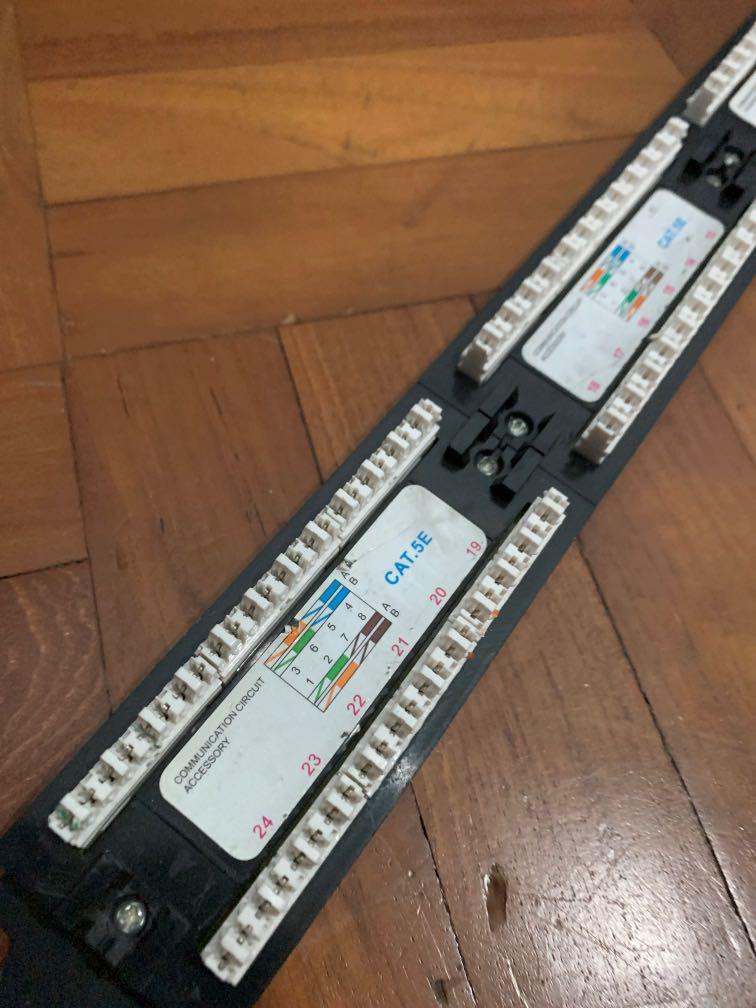 3M Patch Panel CAT 5E 24 Port, Computers & Tech, Parts & Accessories ...