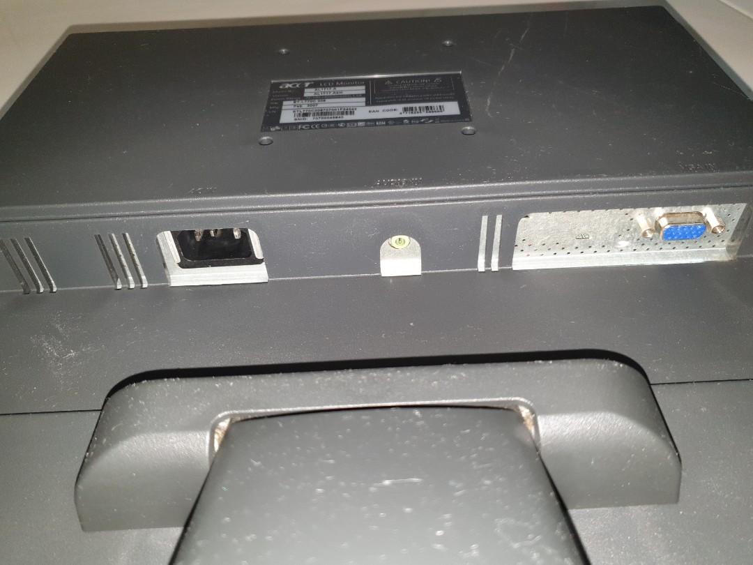 Acer LCD monitor (AL1717A), Computers & Tech, Parts & Accessories ...