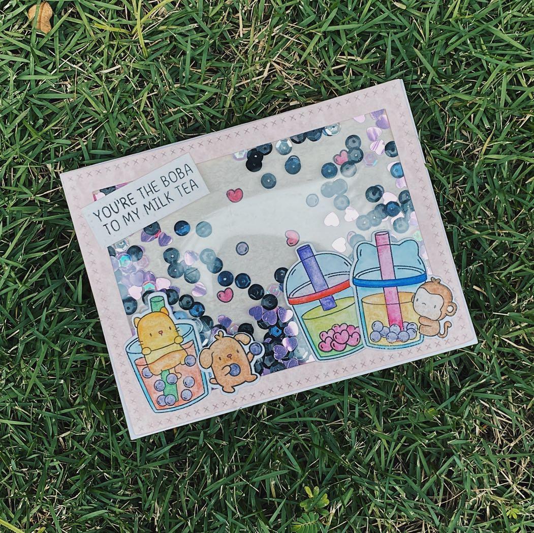 Boba Bubble Tea Handmade Cards, Hobbies & Toys, Stationery & Craft ...