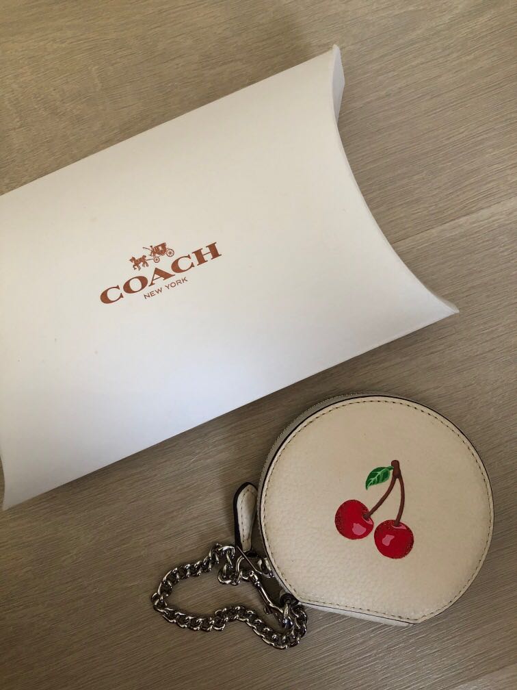 Coach cherry coin pouch, Women's Fashion, Bags & Wallets, Purses ...