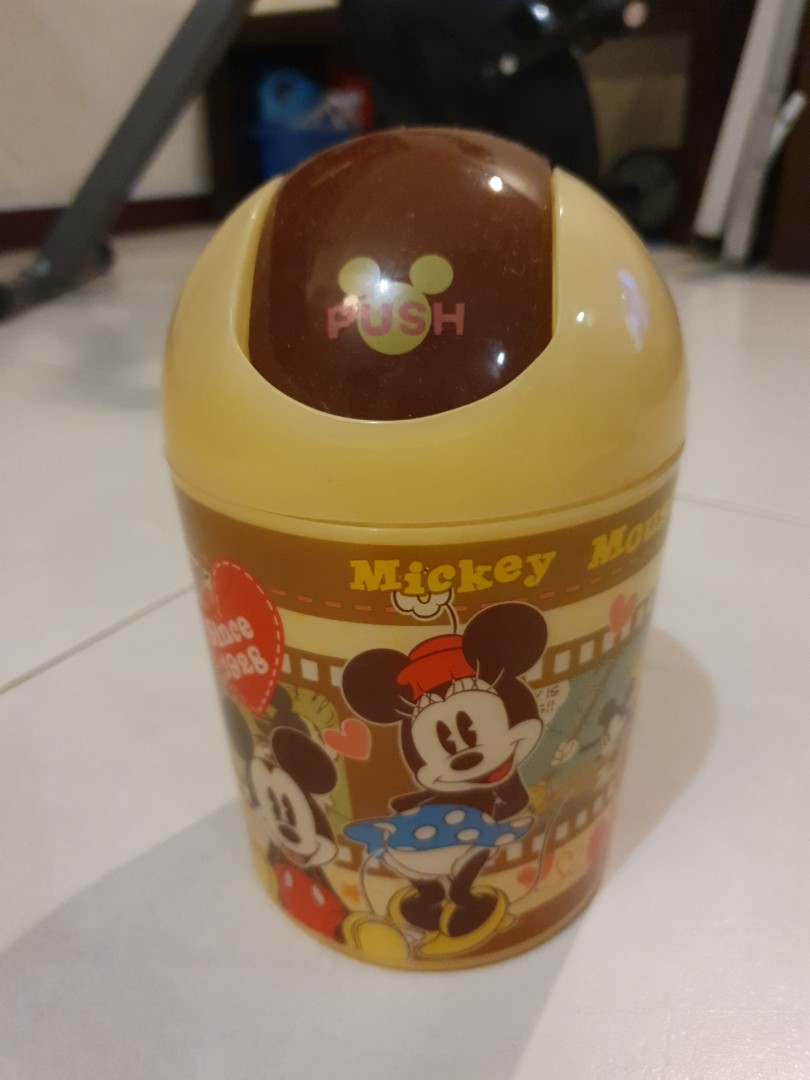Disney Small Trash bin, Furniture & Home Living, Cleaning & Homecare ...