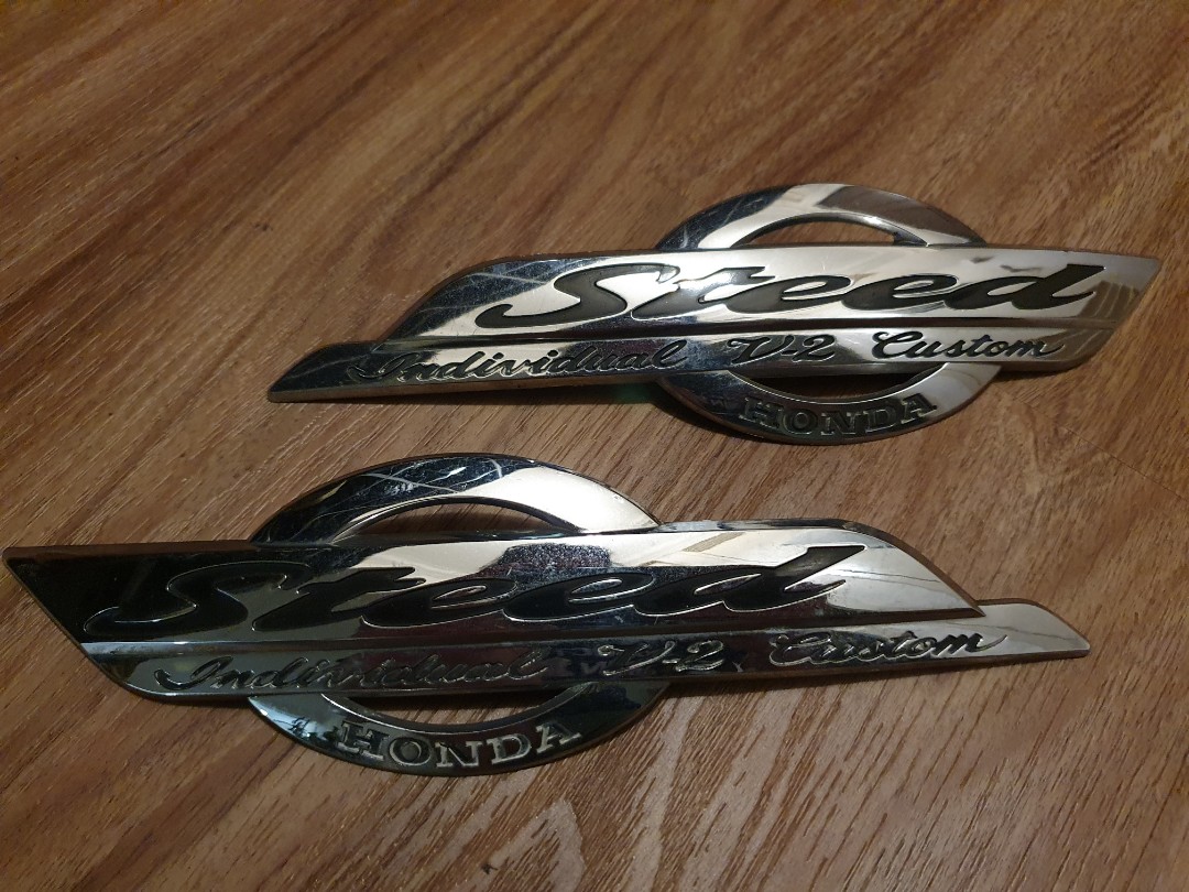 Honda Steed Tank Emblem (Original), Motorcycles, Motorcycle Accessories ...