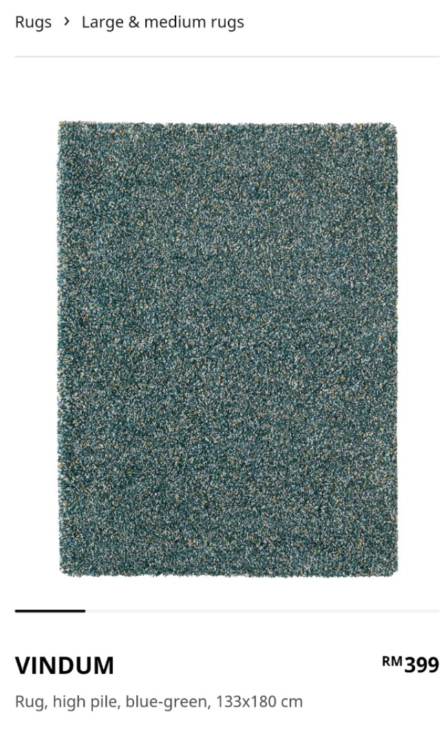 Ikea vindum rug, Furniture & Home Living, Home Decor, Carpets, Mats ...