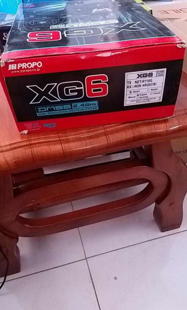 JR XG6 6-Channel 2.4GHz DMSS Transmitter w/RG631B Receiver, Audio ...