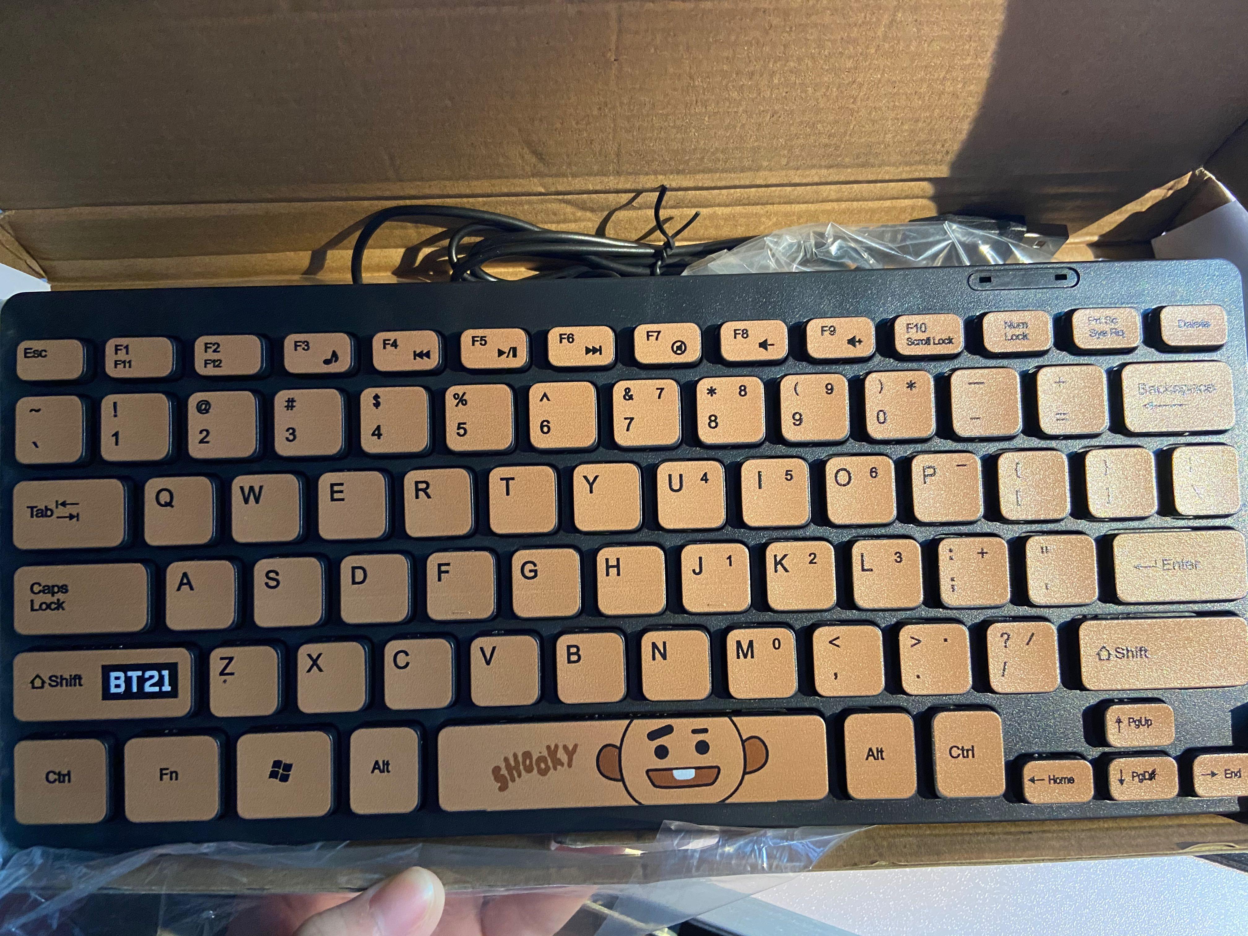 Kpop BTS BT21 USB Keyboard Cartoon 78 Keys (Shooky), Computers & Tech ...