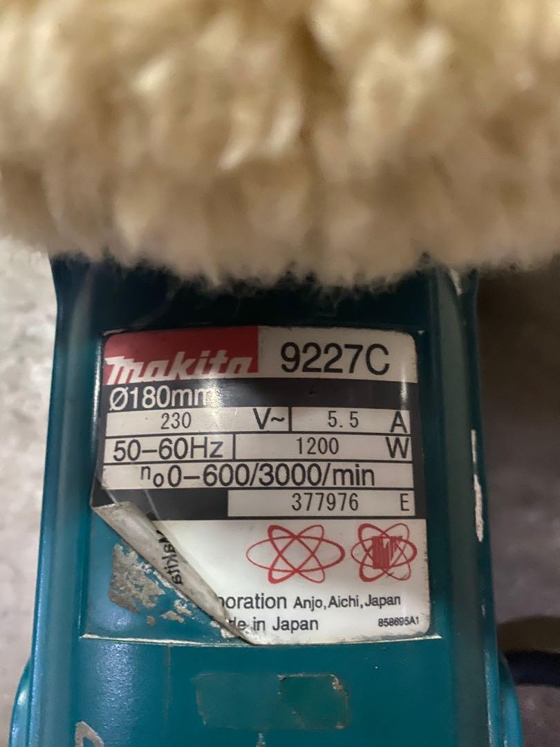 Makita 9227C Rotary Polisher, Car Accessories, Accessories on Carousell