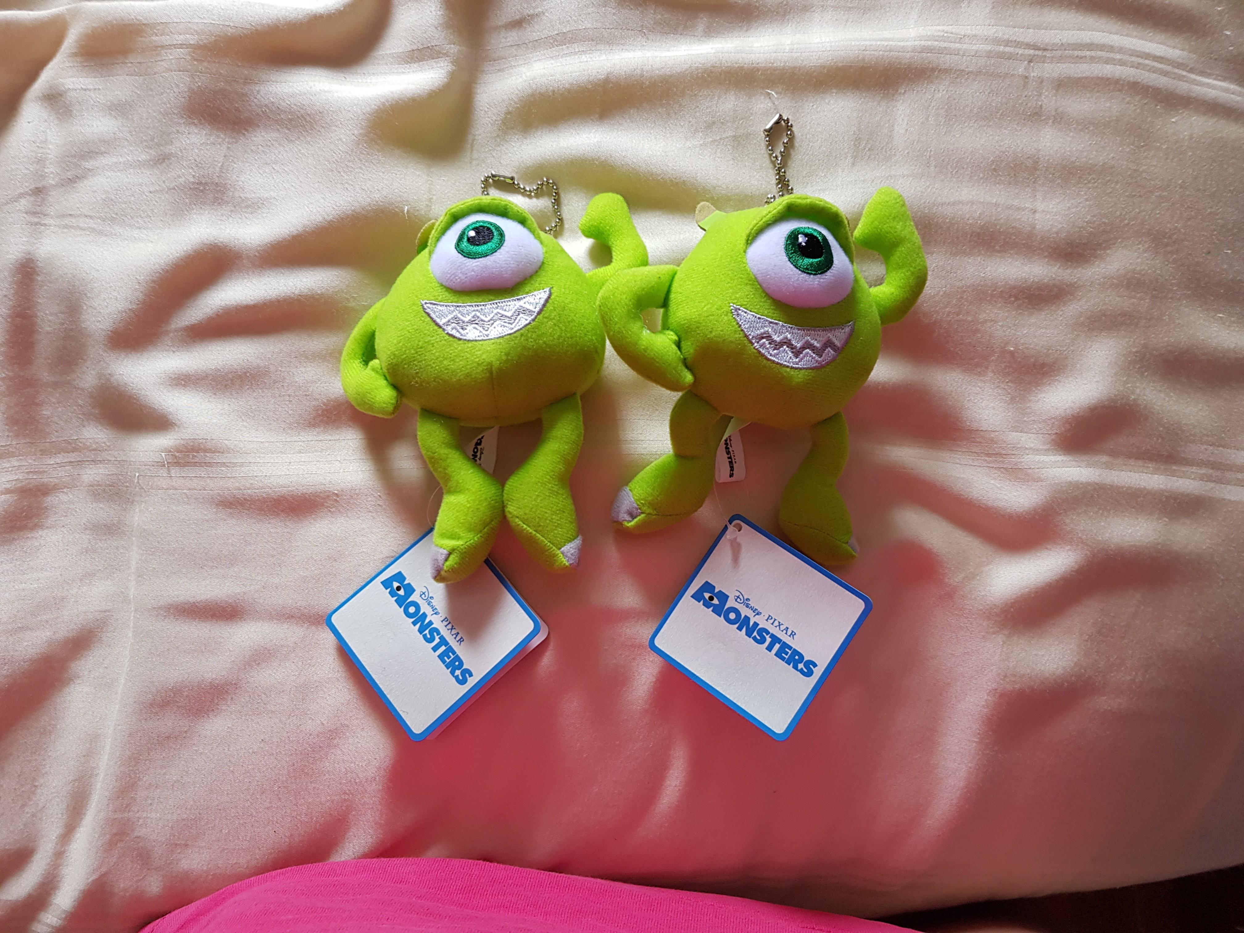 Mike wazowski plush keychain, Hobbies & Toys, Toys & Games on Carousell