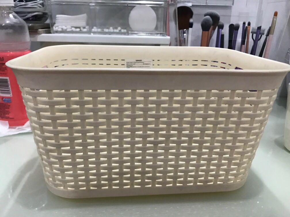 Miniso Storage Basket, Furniture & Home Living, Home Improvement ...