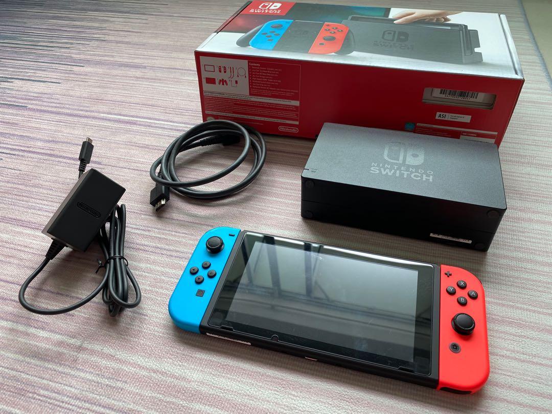 Nintendo Switch Console Full Set Gen 1, Video Gaming, Video Games ...