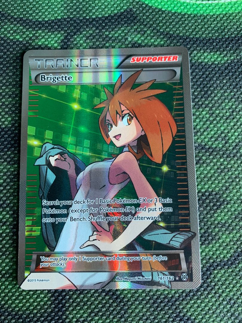 Pokemon Ultra Rare Full Art Trainer Brigette, Hobbies & Toys, Toys ...