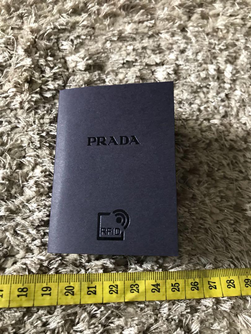 Prada booklet card authentic card kartu original prada multipochette ...