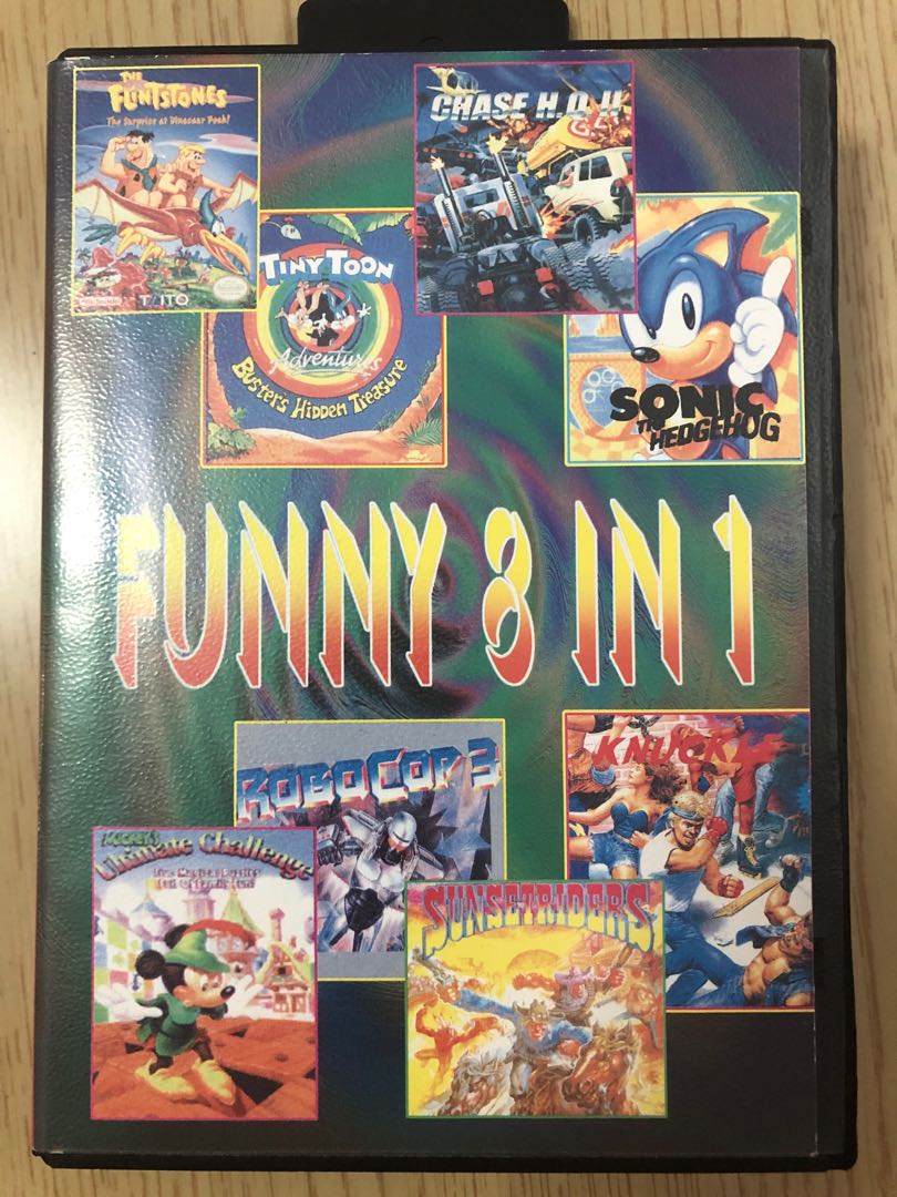 Sega Mega Drive 8-in-1 Game, Hobbies & Toys, Toys & Games on Carousell