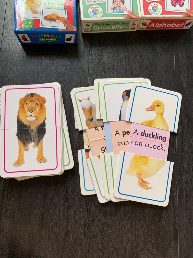 Set of 5 interactive flash cards, Hobbies & Toys, Books & Magazines ...