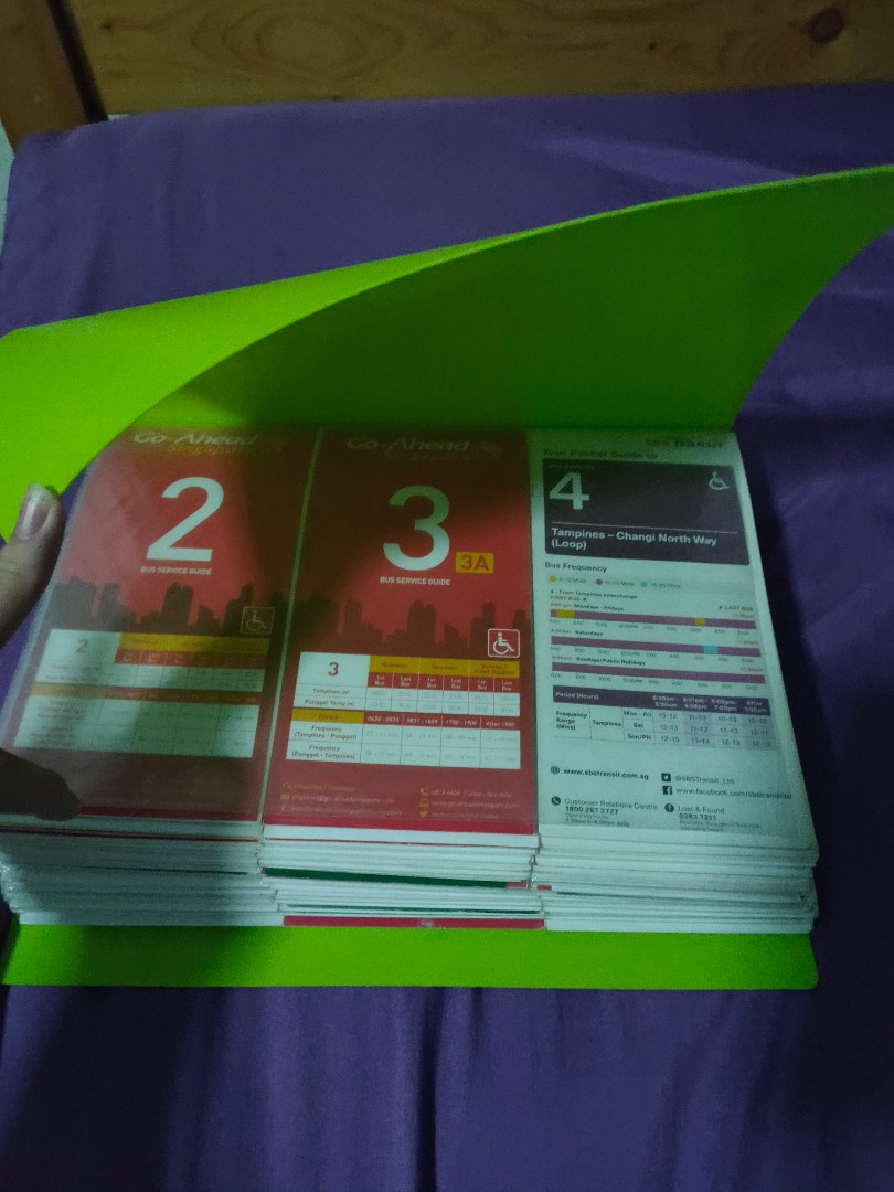 Singapore SBS/SMRT/TTS/GAS Bus Guide Collection, Hobbies & Toys ...