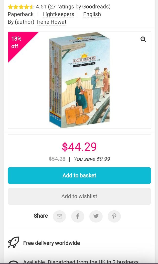 Ten Girls Complete Box set Lightkeepers, Hobbies & Toys, Books ...