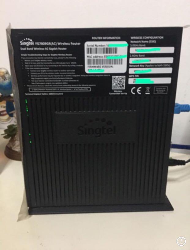 1 GBPS Singtel Fiber Home Broadband with Home Digital Line, Computers ...