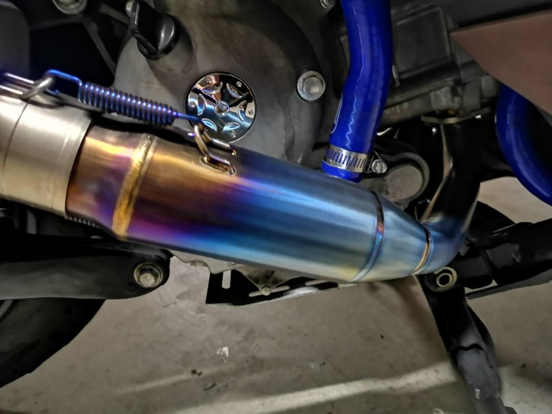 Yamaha xmax Akrapovic exhaust Full system （thai Ori ）, Motorcycles ...