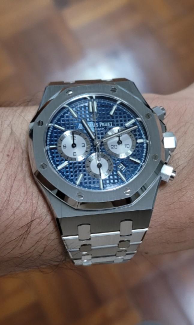 Ap Chronograph Blue dial, Luxury, Watches on Carousell