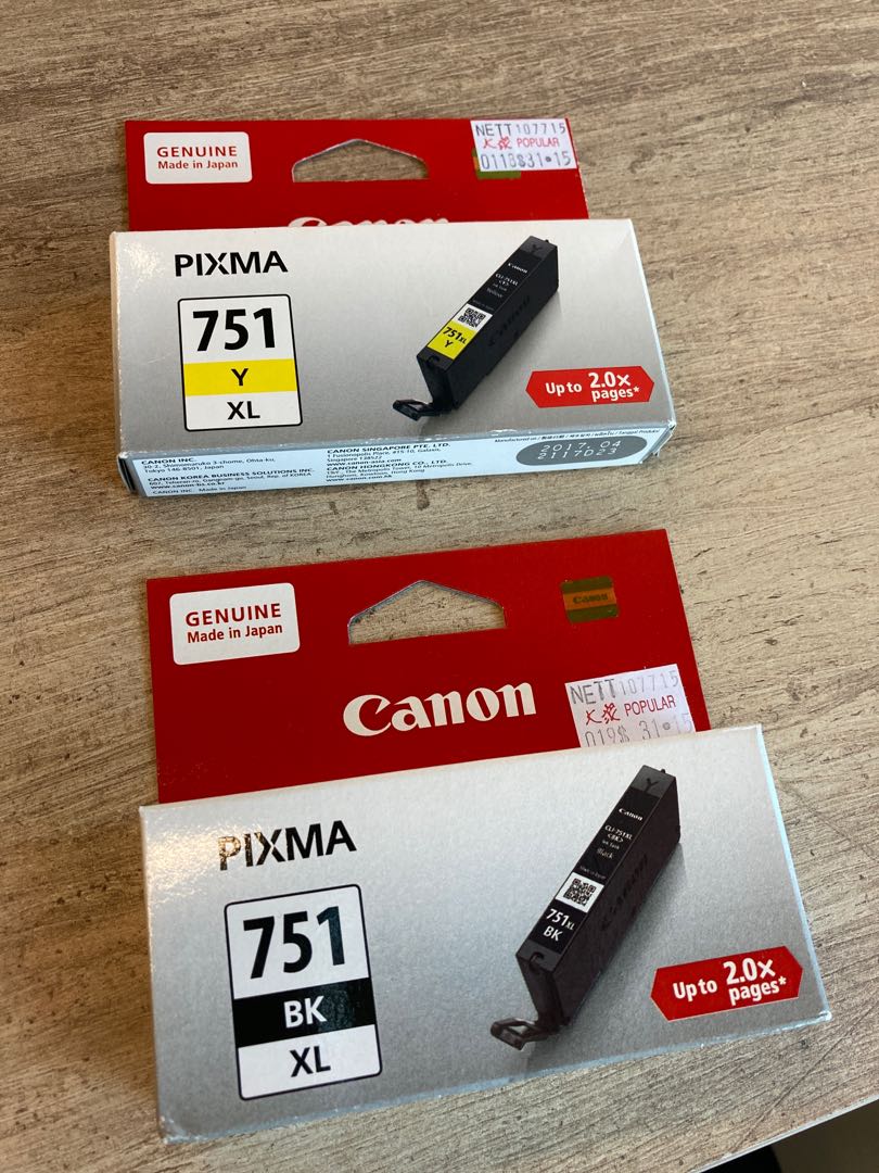 Canon Pixma 751 Ink Cartridge (2 Available), Computers & Tech, Printers ...