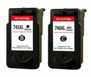 Canon Remanufactured Ink Cartridge PG745XL (Black) CL746XL (Color ...