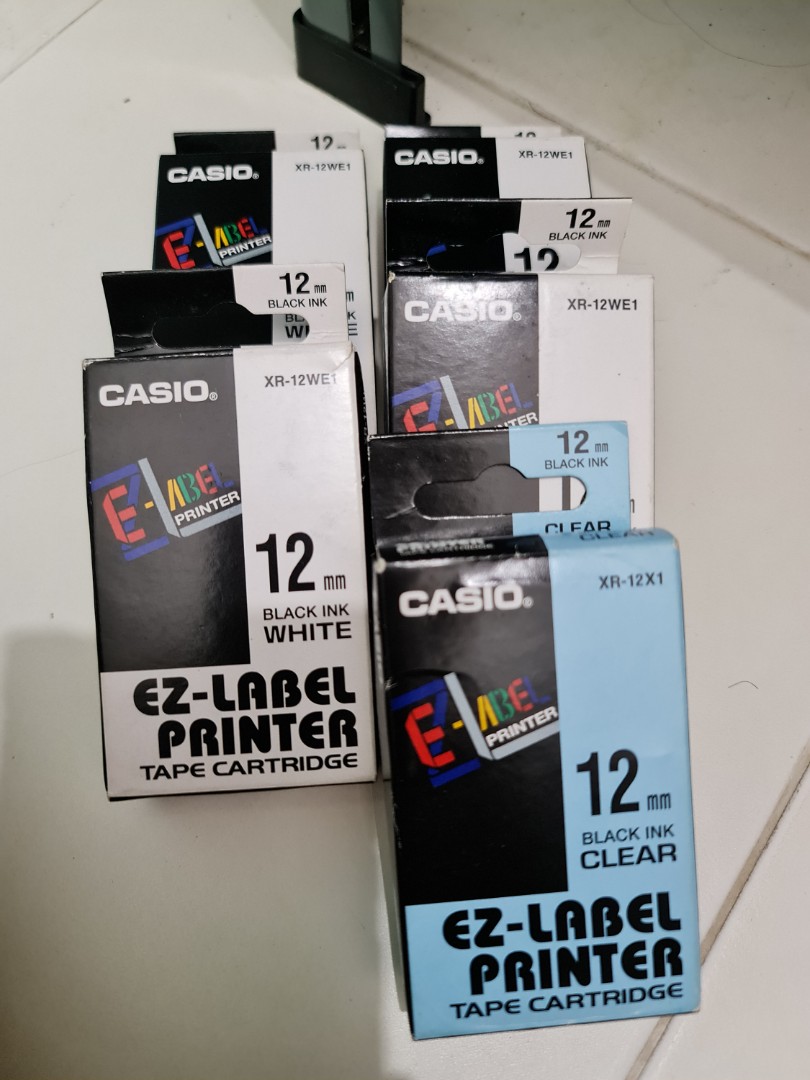 Casio Ez-Label Printer Tape Cartridge, Hobbies & Toys, Stationery ...