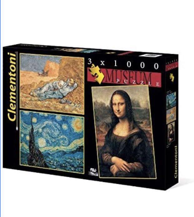 Clementoni Multi Jigsaw Puzzle Museum Collection, Multi-Colour, 3 x ...