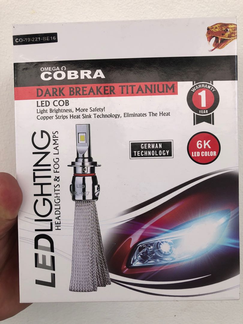 Super bright Cobra LED H4 White 1 piece only Car Motorcycle Royal ...