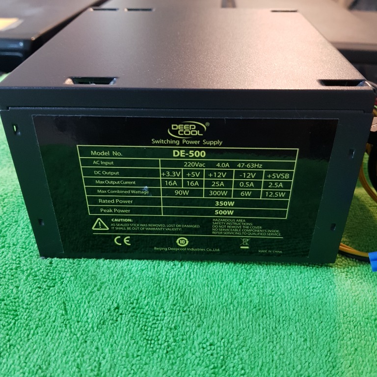 Deepcool DE500 v2 Power Supply, Computers & Tech, Parts & Accessories ...
