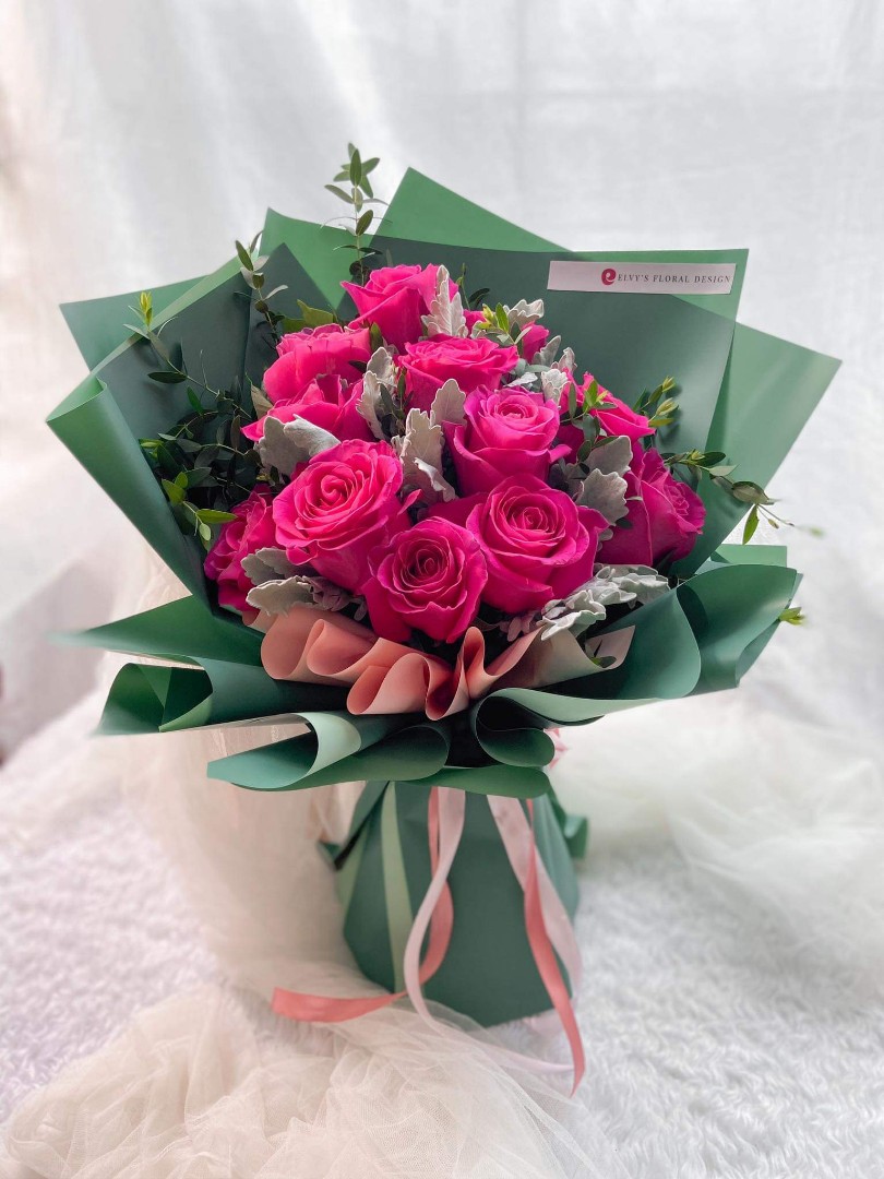 Ecuadorian Rose Flower Bouquet delivery, Furniture & Home Living ...