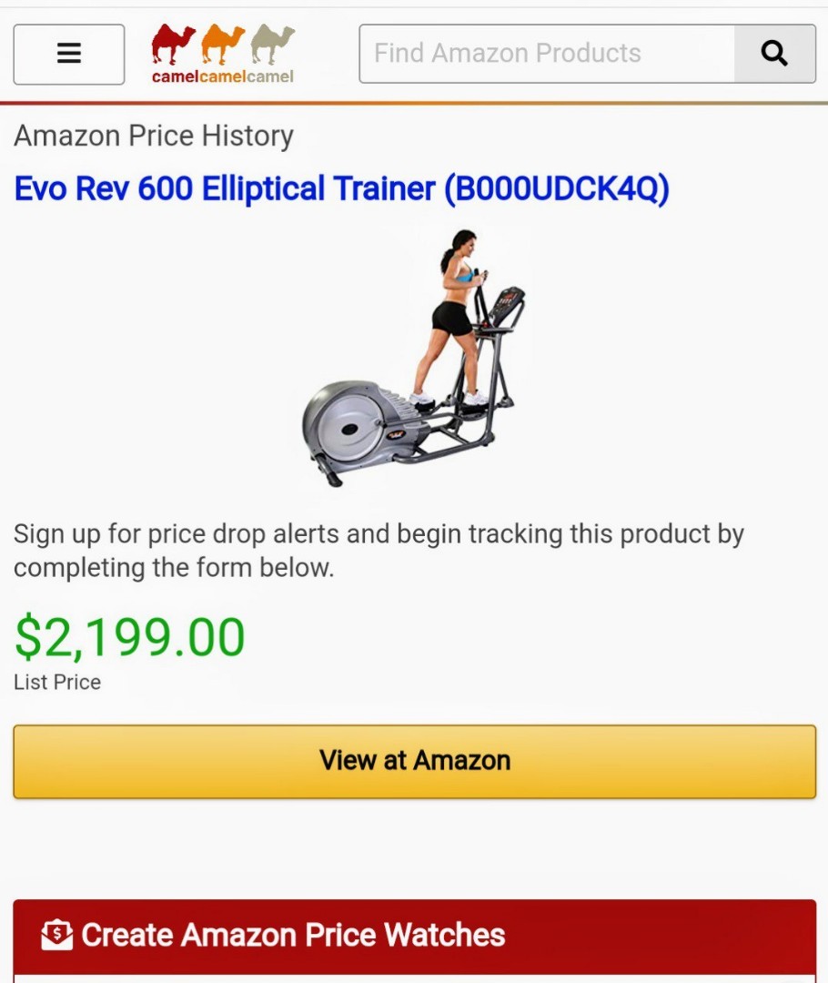 EVO REV 600 Elliptical Trainer, Sports Equipment, Other Sports ...