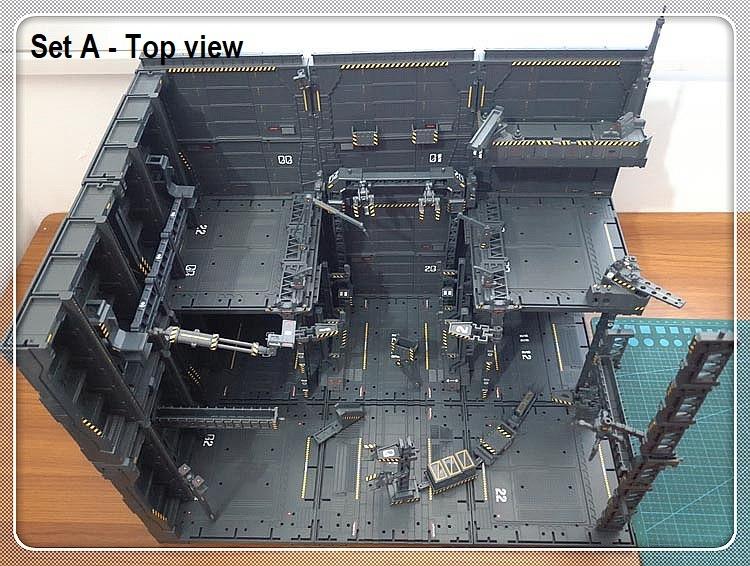 [FREE DELIVERY] Gundam Hanger / Hanger Display Diorama Stand Set C ...