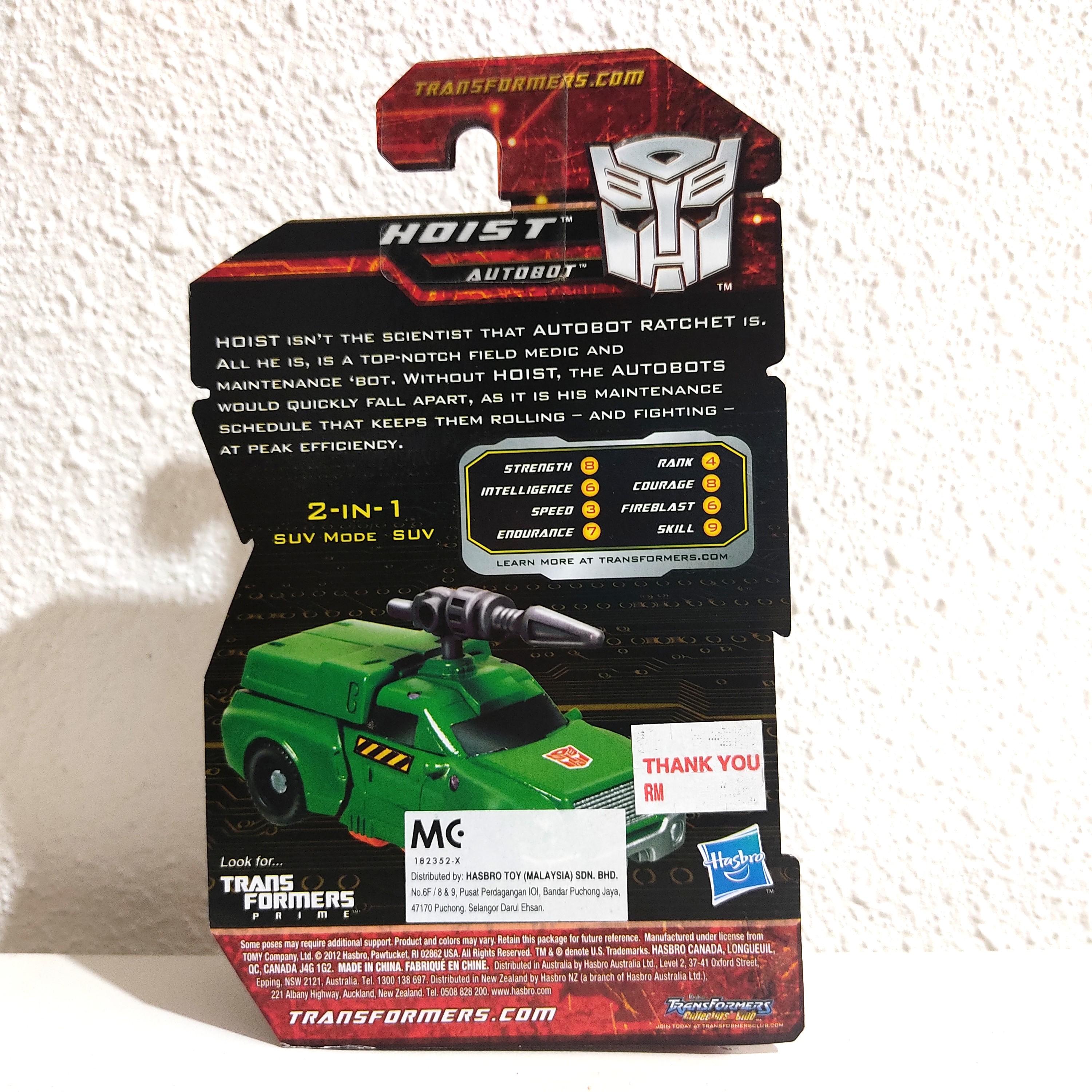 Hasbro Hoist Transformers Generations Legend Class Autobot, Hobbies ...