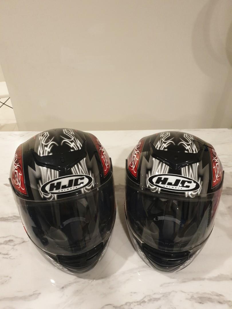 Hjc Full face helmet, Motorcycles, Motorcycle Apparel on Carousell