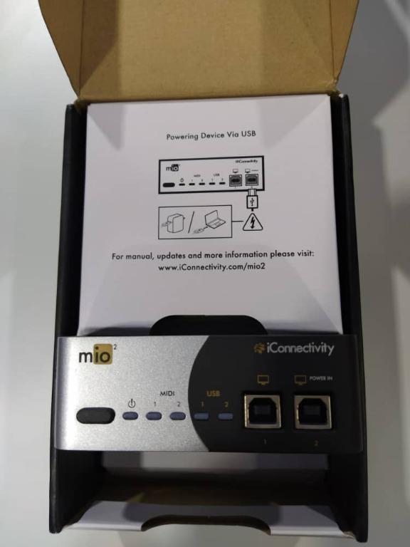 IConnectivity Mio2 Advanced 2x2 MIDI Interface With Multi-Computer Capability, Computers & Tech ...