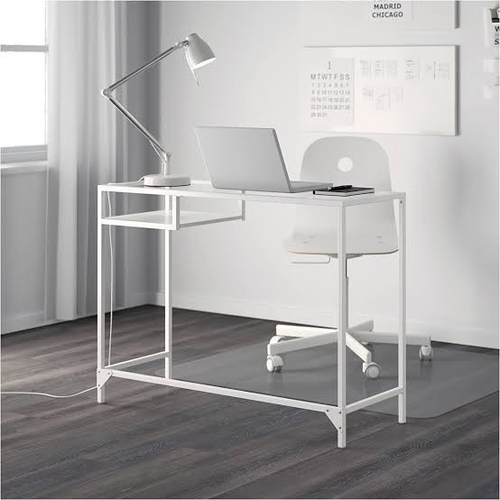 Ikea VITTSJO Laptop Table Glass, Furniture & Home Living, Office ...