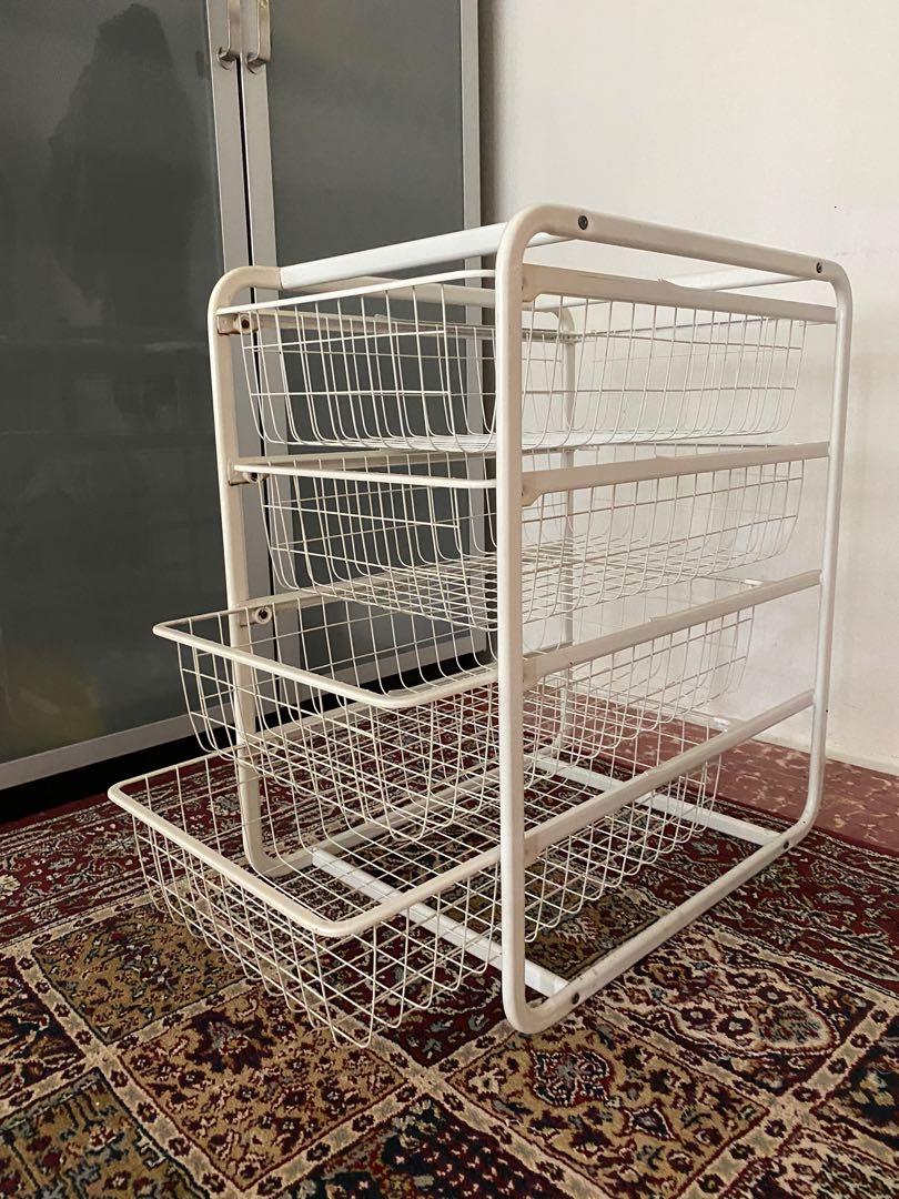 Ikea wire basket rack, Furniture & Home Living, Home Improvement ...