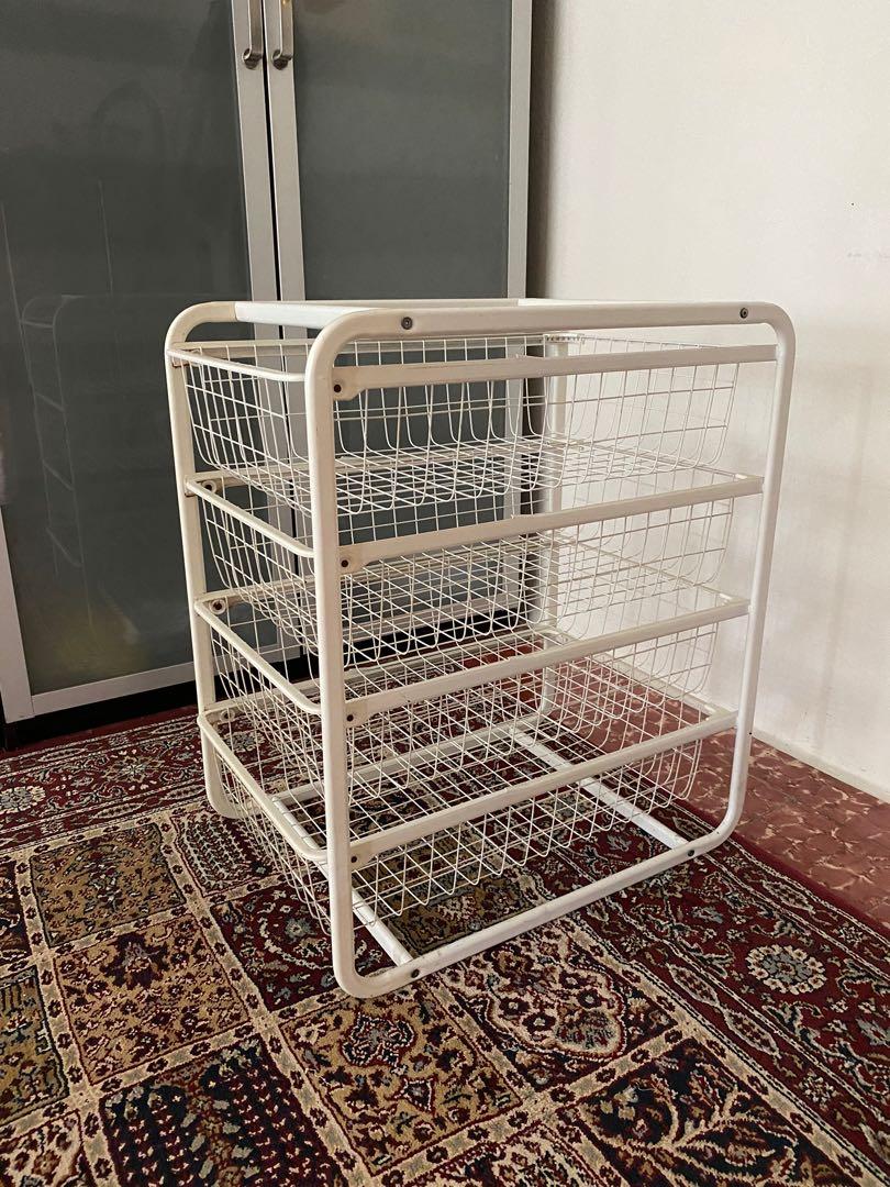 Ikea wire basket rack, Furniture & Home Living, Home Improvement ...