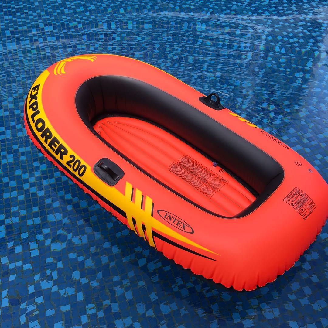 INTEX Explorer 200 Inflatable Boat, Sports Equipment, Sports & Games ...