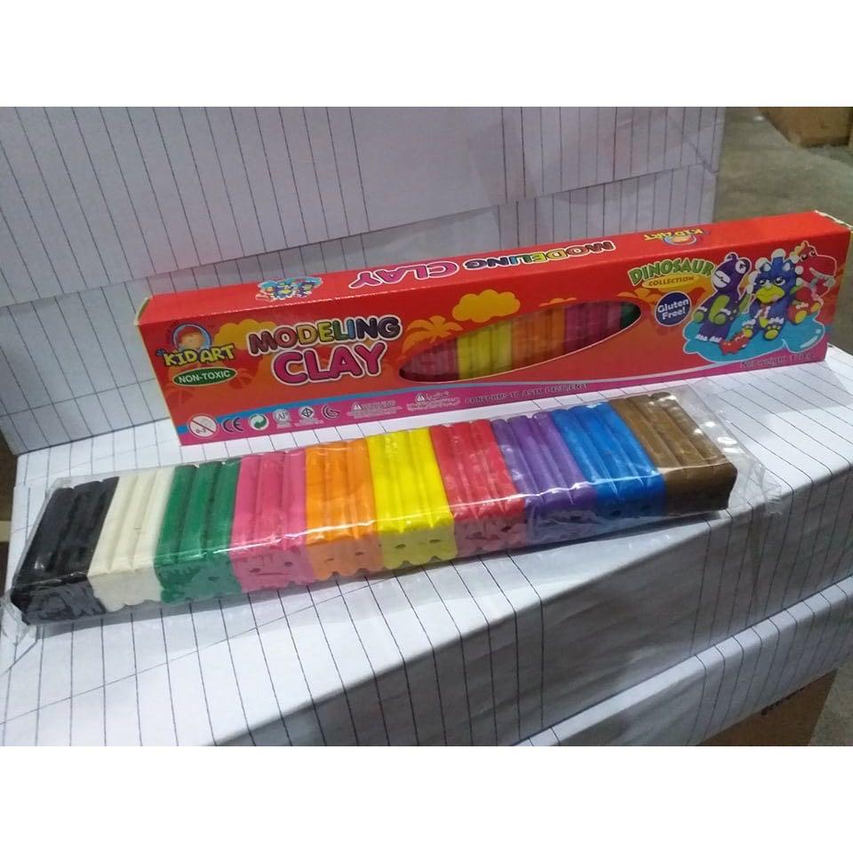 Kid Art Modeling Clay Bar Assorted 10 Colors and Single Color, Hobbies ...