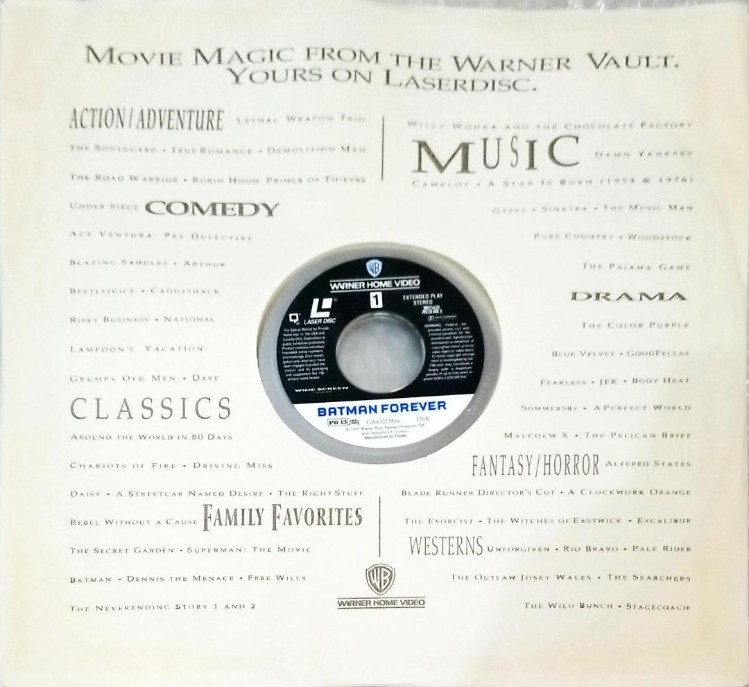 LASER DISC BATMAN FOREVER, Hobbies & Toys, Music & Media, CDs & DVDs on ...
