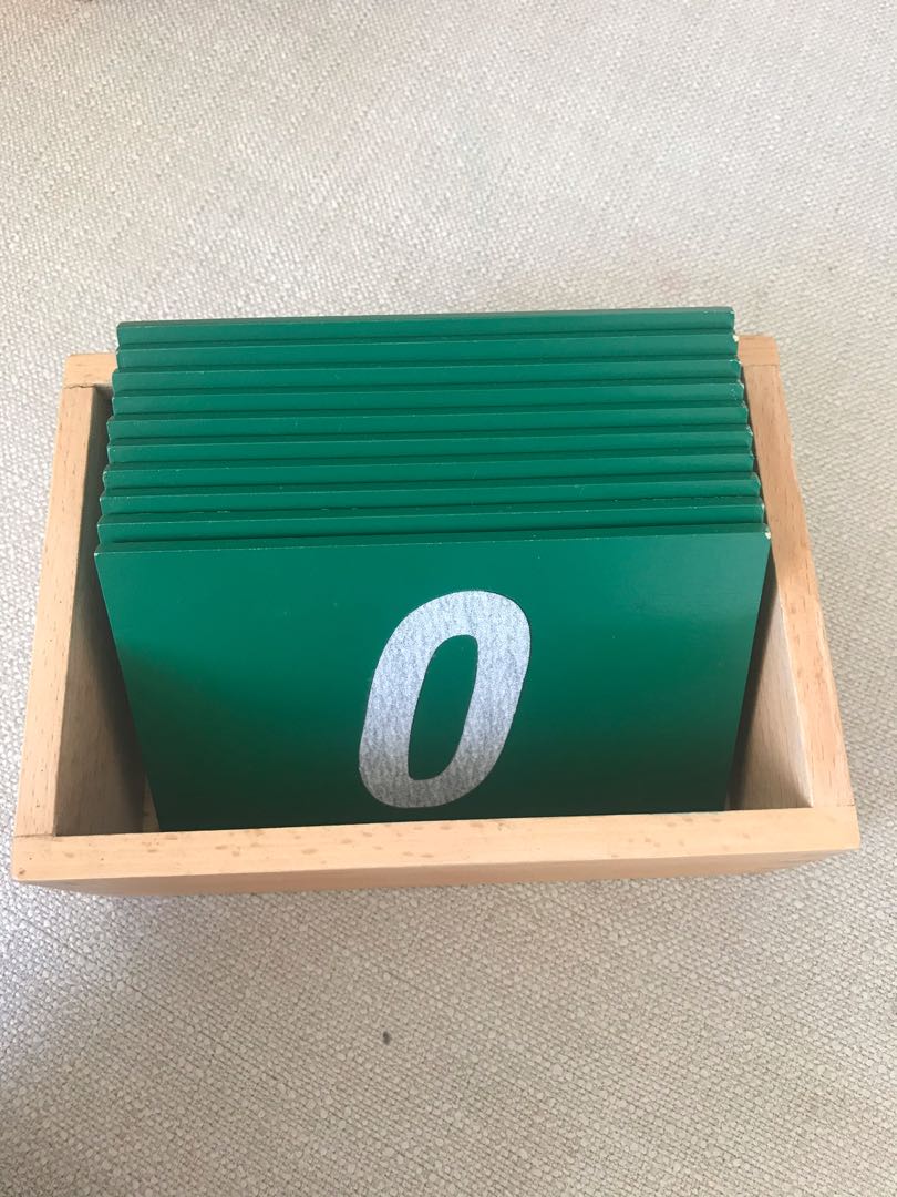 Montessori Sandpaper Numbers, Babies & Kids, Toys & Walkers on Carousell