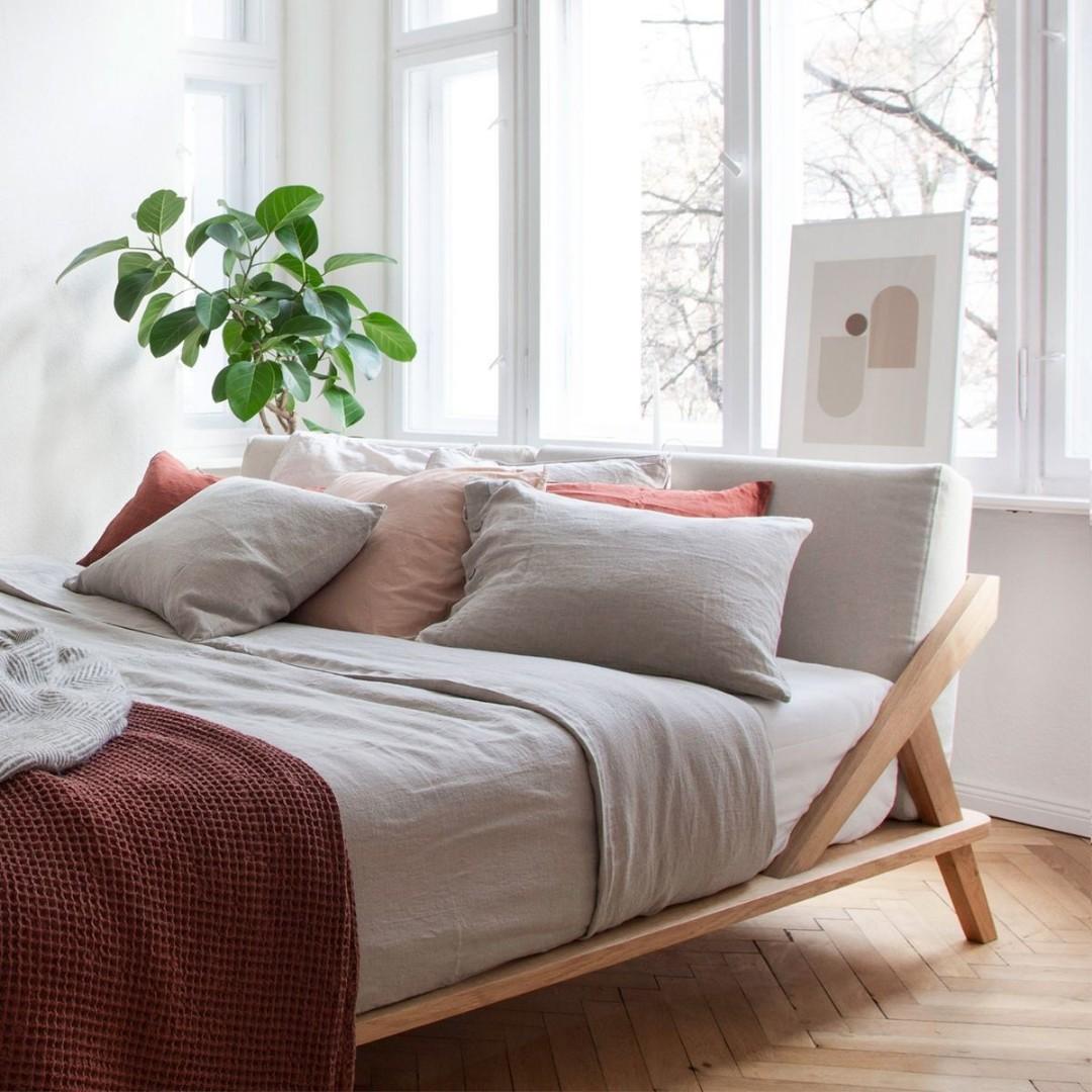 Nordic bed frame, Furniture & Home Living, Furniture, Bed Frames ...