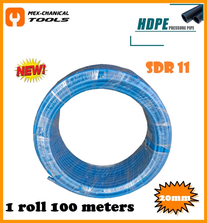 POLY HDPE PIPE SDR 11 1Roll 20mm x 100 Meters, Commercial & Industrial ...