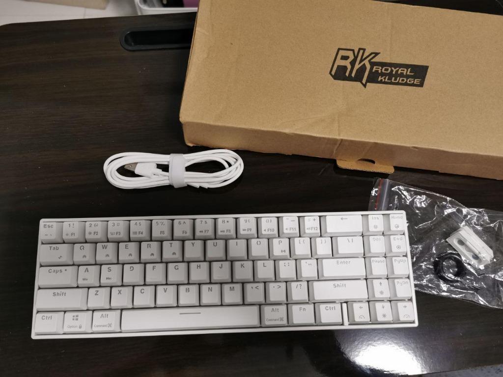 Royal Kludge RK71 White Mechanical Gaming keyboard, Computers & Tech ...